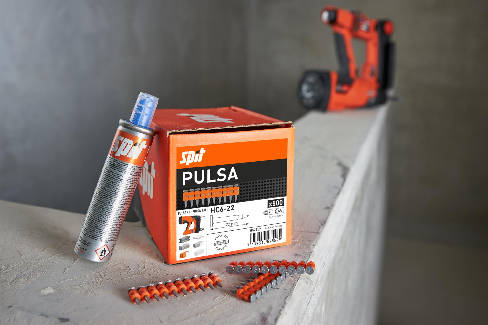 Paslode HC6 Søm til SPIT PULSA 800 P+ Rest parti OBS! gas er udløbet ...